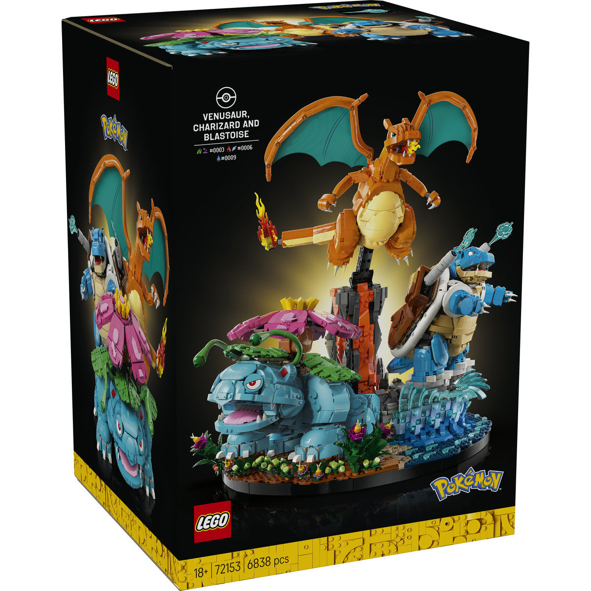 Venusaur, Charizard és Blastoise – LEGO® Store Magyarország