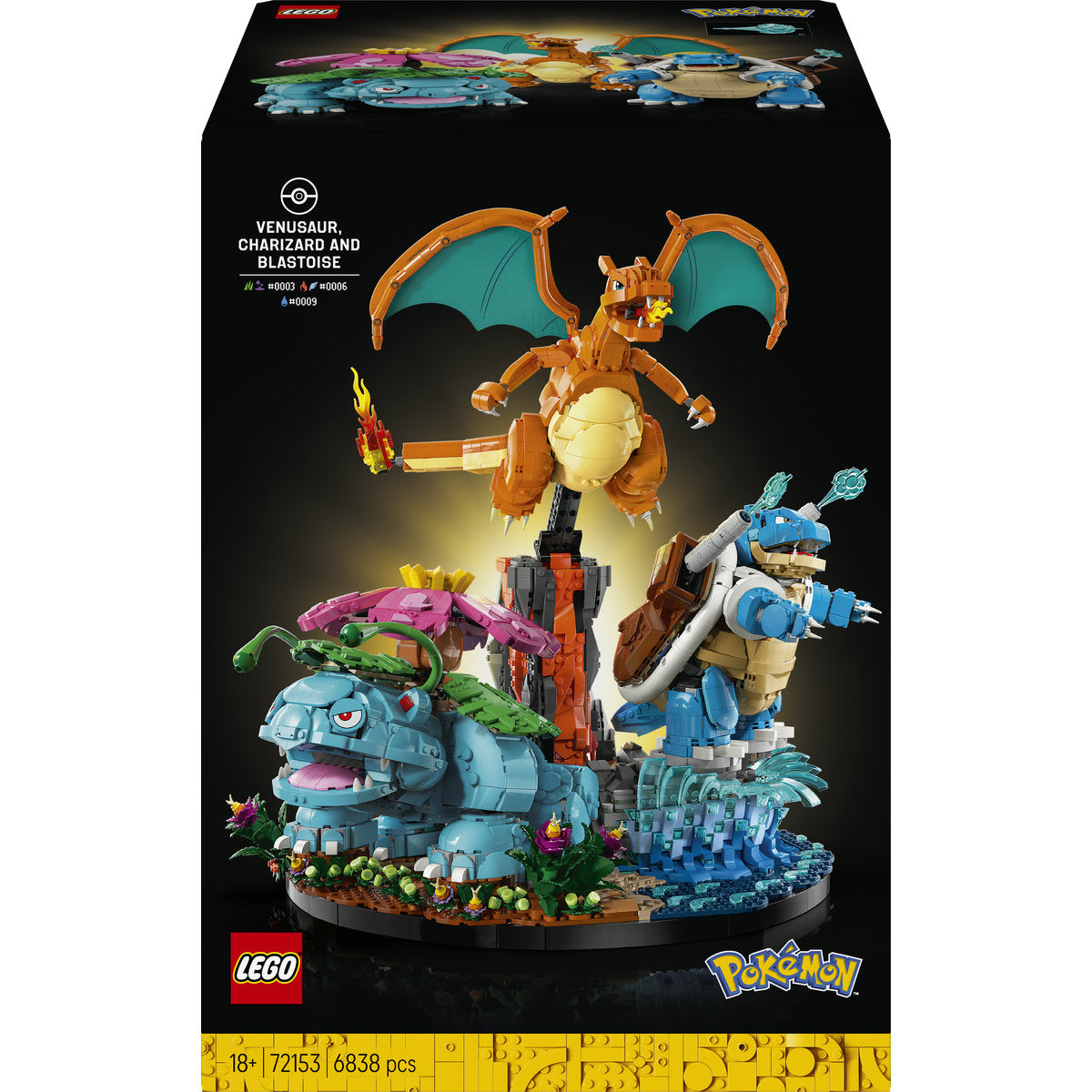 Venusaur, Charizard és Blastoise – LEGO® Store Magyarország